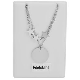 Adelia&acute;s Kette ohne Anh&auml;nger ADELIA&acute;S "Damen Halskette aus Edelstahl 45+5", silber, Halsketten, Damen, 50cm, Edelstahl, Ideal zum Verschenken &ndash; schlicht und stilvoll