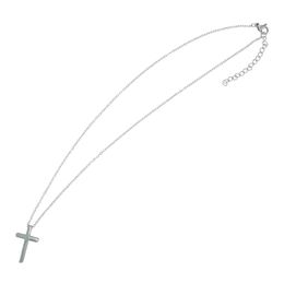 Adelia&acute;s Kette ohne Anh&auml;nger ADELIA&acute;S "Damen Halskette mit Anh&auml;nger &ndash; Kreuz aus Edelstahl", silber, Halsketten, Damen, 47cm, Edelstahl, Geschenkidee: zeitlos und vielseitig