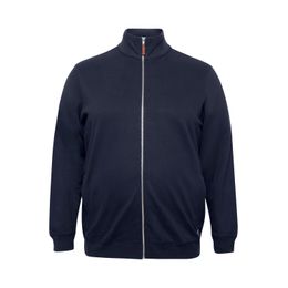 Sweatjacke Blend "Sweatjacke BHAlio Big & Tall", Herren, Gr. 5XL, blau (marineblaus), Obermaterial: 60% Baumwolle CO. 40% Polyester PES., Sweatjacken Sweatjacke