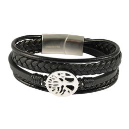Adelia&acute;s Kettenanh&auml;nger ADELIA&acute;S "Unisex Anh&auml;nger &ndash; Lebensbaum Gravuranh&auml;nger aus Leder", schwarz, Schmuckanh&auml;nger, Damen, Leder, Kettenanh&auml;nger, Ideal als Geschenk zum Weihnachten