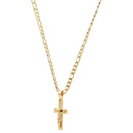 Adelia&acute;s Kette ohne Anh&auml;nger ADELIA&acute;S "Unisex Halskette mit Anh&auml;nger &ndash; Kreuz aus Edelstahl", gold, Halsketten, Damen, 50cm, Edelstahl, Ideal zum Verschenken &ndash; schlicht und stilvoll