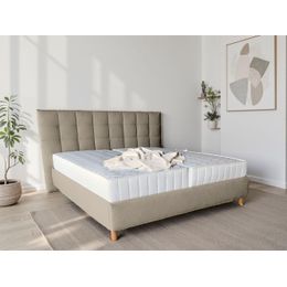 Polsterbett Collection AB "CLASSIC Scandi erh&auml;ltlich in der Breite 180x200cm", sand, B:203cm H:116cm L:215cm, Betten, Polsterbett, 3 Varianten: Rahmen, Rahmen + Rost oder Komplett-Set mit King-Matratze