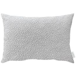 Dekokissen Apelt "Toulouse", hellgrau, unifarben, B:45cm H:10cm L:35cm, Chenille, Polyester, Dekokissen_Sitzkissen_Kissenh&uuml;llen, Chenille mit 3D Effekt