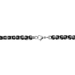 Adelia&acute;s Kette ohne Anh&auml;nger ADELIA&acute;S "Herren Halskette &ndash; K&ouml;nigskette aus Edelstahl 70 cm", schwarz, Halsketten, Herren, 70cm, Edelstahl, Ein stilvolles Geschenk f&uuml;r besondere Momente