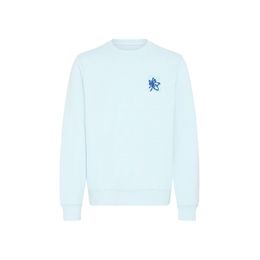 Longpullover Blend "Sweater BHFelica", Herren, Gr. XXL, blau (winter, sky), Obermaterial: 100% Baumwolle CO., Pullover Longpullover