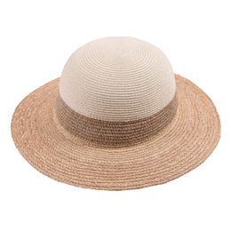 Strohhut CAPO, Damen, Gr. L/XL, ecru, Materialmix, mehrfarbig, H&uuml;te Strohhut, schnelltrocknendes Schwei&szlig;band, Formstabil