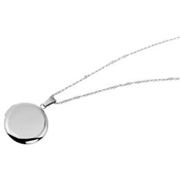 Adelia&acute;s Kette ohne Anh&auml;nger ADELIA&acute;S "Unisex Halskette &ndash; Medaillon aus Edelstahl 43 cm", silber, Halsketten, Damen, 43cm, Edelstahl, Ein stilvolles Geschenk f&uuml;r besondere Momente