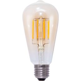 Segula LED-Leuchtmittel "LED Rustika gold", gold (goldfarben), L:145cm &Oslash;:65cm, Leuchtmittel, dimmbar, E27, Rustika, gold