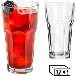 Gl&auml;ser-Set Libbey "Cooler Glas -GIBRALTAR- 473 ml, &Oslash;: 8,5 cm, H: 16 cm, 12er Set", transparent, H:16cm &Oslash;:8,5cm, Glas, Trinkgef&auml;&szlig;e, hochwertig verarbeitet, im modernen Design