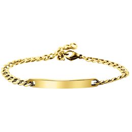 Adelia&acute;s Armband ADELIA&acute;S "Unisex Armband &ndash; Panzerarmband aus Edelstahl 16 cm", gold, Armb&auml;nder, Damen, 16cm, Edelstahl, Armband, Ein kleines Geschenk mit gro&szlig;er Wirkung