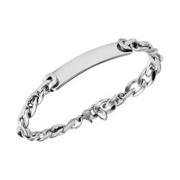 Adelia&acute;s Armband ADELIA&acute;S "Unisex Armband &ndash; Panzerarmband aus Edelstahl 21 cm", silber, Armb&auml;nder, Damen, 21cm, Edelstahl, Armband, Ein kleines Geschenk mit gro&szlig;er Wirkung
