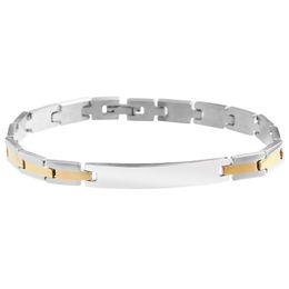 Adelia&acute;s Gliederarmband ADELIA&acute;S "Herren Armband &ndash; Gliederarmband aus Edelstahl 21 cm", gold, Armb&auml;nder, Herren, 21cm, Edelstahl, Gliederarmband, Perfekt als Geschenk zum Muttertag