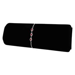 Adelia&acute;s Armband ADELIA&acute;S "Damen Armband aus 925 Silber mit Zirkonia 17+3 cm", rot (silber), Armb&auml;nder, Damen, 20cm, Silber 925 (Sterlingsilber), Armband, Perfekt als Geschenk f&uuml;r besondere Menschen
