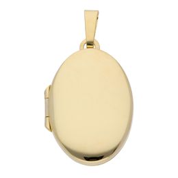 Adelia&acute;s Kettenanh&auml;nger ADELIA&acute;S "585 Gold Medaillon Anh&auml;nger", gold, Schmuckanh&auml;nger, Damen, Gold, Kettenanh&auml;nger, 585 Gold Goldschmuck f&uuml;r Damen