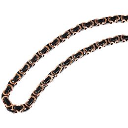Adelia&acute;s Kette ohne Anh&auml;nger ADELIA&acute;S "Unisex Halskette &ndash; K&ouml;nigskette aus Edelstahl 60 cm", schwarz, Halsketten, Damen, 60cm, Edelstahl, Eine sch&ouml;ne Geschenkidee f&uuml;r jeden Anlass