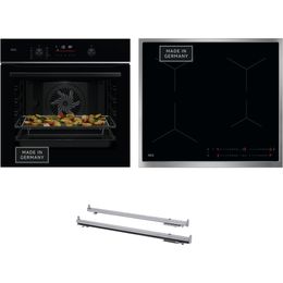 AEG Backofen-Set "HH24BSPIL", Energieeffizienz: A+ (A+++-D), schwarz, Herdsets, AirFry: knusprige Ergebnisse mit wenig oder ohne &Ouml;l, Made in Germany