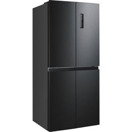 Hanseatic Multi Door "HCDC18080CI", Energieeffizienz: C (A-G), silber (schwarz), B:79cm H:180cm T:70cm, K&uuml;hlschr&auml;nke, inkl. 3 Jahre Herstellergarantie