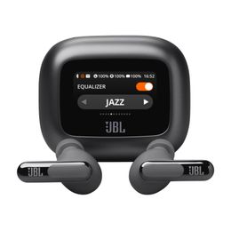 JBL wireless In-Ear-Kopfh&ouml;rer "LIVE BEAM 3", schwarz, B:10cm H:6cm T:19cm, Kopfh&ouml;rer, True Adaptive Noise Cancelling, IP55, Personi-Fi 3.0
