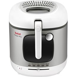 Tefal Fritteuse "Mega XXL", grau (grau, wei&szlig;), B:35,1cm H:40,6cm T:37,9cm, Fritteusen, herausnehmbarer Beh&auml;lter, Anti-Geruch-Filter, Sichtfenster, FR4800