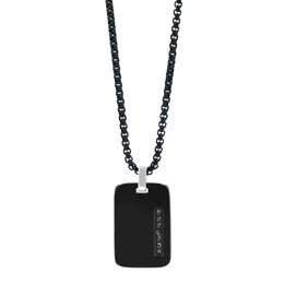 Adelia&acute;s Kette ohne Anh&auml;nger ADELIA&acute;S "Damen Halskette mit Anh&auml;nger &ndash; aus Edelstahl", schwarz, Halsketten, Damen, 60cm, Edelstahl, Sch&ouml;ne Geschenkidee zum Jubil&auml;um
