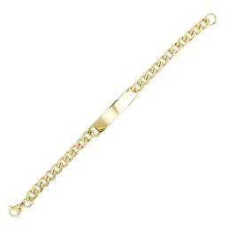 Adelia&acute;s Armband ADELIA&acute;S "Damen Armband &ndash; Panzerarmband aus Edelstahl 18 cm", gold, Armb&auml;nder, Damen, 18cm, Edelstahl, Armband, Ein stilvolles Geschenk f&uuml;r besondere Momente
