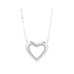 Adelia&acute;s Kette ohne Anh&auml;nger ADELIA&acute;S "Damen Halskette mit Anh&auml;nger &ndash; Herz aus 925 Silber", silber, Halsketten, Damen, 43cm, Silber 925 (Sterlingsilber), Ideal als Geschenk zum einfach so