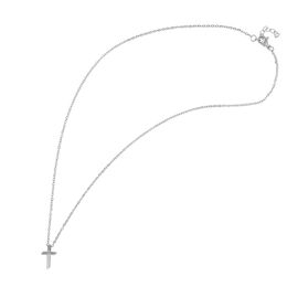 Adelia&acute;s Kette ohne Anh&auml;nger ADELIA&acute;S "Unisex Halskette mit Anh&auml;nger &ndash; Kreuz aus Edelstahl", silber, Halsketten, Damen, 43cm, Edelstahl, Perfekt als Geschenk zum Geburtstag