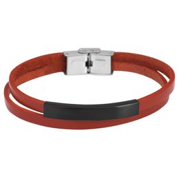 Adelia&acute;s Armband ADELIA&acute;S "Damen Armband aus Leder 21 cm", schwarz, Armb&auml;nder, Damen, 21cm, Leder, Armband, Ideal als Geschenk &ndash; dezent und elegant