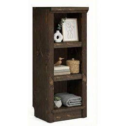Standregal OTTO HOME "Riga B&uuml;cherregal Regal Breite/Tiefe 40/29 cm", dunkelbraun, B:40cm H:97cm T:29cm, Massivholz, Regale, Standregal, aus massiver Kiefer, FSC-zertifiziert