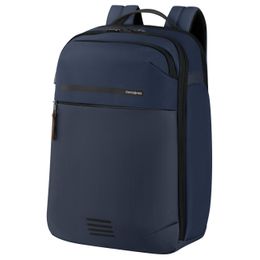 Laptoprucksack Samsonite "MODERNY 17,3 Zoll", Gr. B/H/T: 31cm x 46cm x 19cm, blau, Polyester, Rucks&auml;cke Laptoprucksack, mit gepolsterten Schultergurten und R&uuml;cken, mit separatem Laptopfach