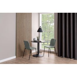 Esstisch ACTONA GROUP "Ibiza, Runder K&uuml;chentisch - pflegeleicht, platzsparend & robust", schwarz, B:80cm H:74cm T:80cm, Tische, Runde Esstische Esstisch, Cafetisch, Esstisch rund &Oslash; 80 cm, Schwarz, mit Trompete Gestell