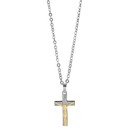 Adelia&acute;s Kette mit Anh&auml;nger ADELIA&acute;S "Herren Edelstahl Ankerkette Halskette mit Anh&auml;nger Kreuz", silber, Halsketten, Herren, unbekannt, Edelstahl