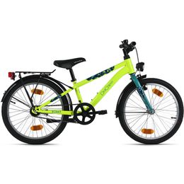 Kinderfahrrad Dacapo "20" Bobby Gelb 1 Gang RH 27 cm mit Beleuchtung - Ab 6 Jahre" Gr. 27, gelb, gr&uuml;n, Fahrr&auml;der, Kinder, 27cm, 20 Zoll (50,80cm) hinten: 20 Zoll (50,80cm)