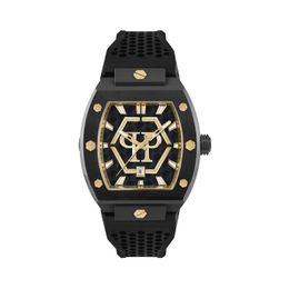 Luxusuhr Philipp Plein "Hexagon", 1602, gold, schwarz, Armbanduhren, Herren