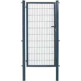 Zauneinzelt&uuml;r Arvotec "ESSENTIAL", grau (anthrazit), B:100cm H:200cm, Metall, Tore, Breite: 100 - 120 cm, H&ouml;he: 80 - 200 cm, zum Einbetonieren