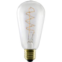 Segula LED-Filament "LED Rustika klar, E27", Energieeffizienz: G (A-G), transparent, klar, L:14,5cm &Oslash;:6,5cm, Leuchtmittel