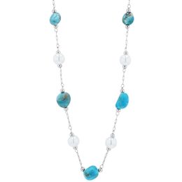 Adelia&acute;s Kette ohne Anh&auml;nger ADELIA&acute;S "Damen Halskette aus Edelstahl mit S&uuml;&szlig;wasserperle 40 cm", silber, Halsketten, Damen, 40cm, Edelstahl, Perfekt zum Verschenken an besondere Menschen