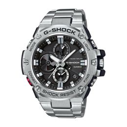 Smartwatch Casio G-SHOCK "GST-B100D", silberfarben, silberfarben, Smartwatches, Herren, Smartwatch, Armbanduhr, Herrenuhr,Bluetooth,Stoppfunktion,Smart Access Technologie