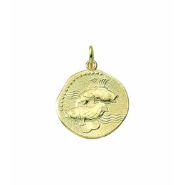 Adelia&acute;s Kettenanh&auml;nger ADELIA&acute;S "Damen & Herren 333 Gold Sternzeichen Anh&auml;nger Fisch &Oslash; 18,2 mm", gold, Schmuckanh&auml;nger, Damen, Fische, Gelbgold 333 Gold, Gelbgold 333, Gold, Kettenanh&auml;nger, Goldschmuck f&uuml;r Damen & Herren