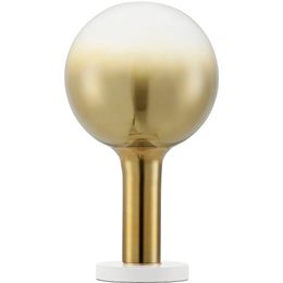 NOVA LUCE Tischleuchte "NOSTOS", goldfarben, 1, &Oslash; 20cm H: 35cm, 1 Stk., Leuchten, Tischleuchte