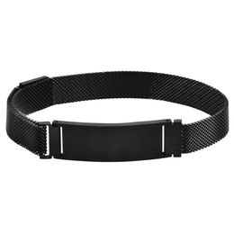 Adelia&acute;s Armband ADELIA&acute;S "Unisex Armband aus Edelstahl 27,5 cm", schwarz, Armb&auml;nder, Damen, 28cm, Edelstahl, Armband, Perfekt als Geschenk zum einfach so