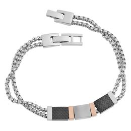 Adelia&acute;s Armband ADELIA&acute;S "Herren Armband aus Edelstahl 21 cm", schwarz, Armb&auml;nder, Herren, 21cm, Edelstahl, Armband, Ideal als Geschenk zum Valentinstag