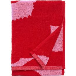 G&auml;stehandtuch Marimekko "UNIKKO", rosa,rot, B:30cm L:50cm, Frottee, Obermaterial: 100% Baumwolle, Handt&uuml;cher, 100% Baumwolle, angenehm weich, 30 x 50 cm