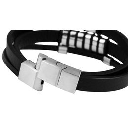 Adelia&acute;s Armband ADELIA&acute;S "Herren Armband aus Leder 23 cm", schwarz, Armb&auml;nder, Herren, 23cm, Leder, Armband, Eine sch&ouml;ne Geschenkidee f&uuml;r jeden Anlass