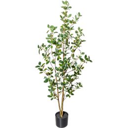 Kunstbaum Creativ green "Ficus ginseng", gr&uuml;n, H:130cm &Oslash;:45cm, Kunststoff, Kunstpflanzen