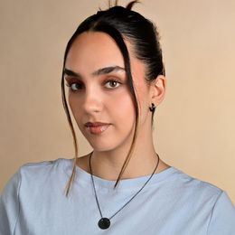 Adelia&acute;s Kette ohne Anh&auml;nger ADELIA&acute;S "Unisex Halskette mit Anh&auml;nger &ndash; M&uuml;nze aus Edelstahl", schwarz, Halsketten, Damen, 43cm, Edelstahl, Sch&ouml;ne Geschenkidee zum Weihnachten