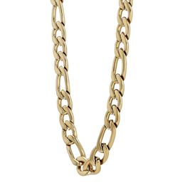 Adelia&acute;s Kette ohne Anh&auml;nger ADELIA&acute;S "Unisex Halskette &ndash; Figarokette aus Edelstahl 60 cm", gold, Halsketten, Damen, 60cm, Edelstahl, Ideal als Geschenk f&uuml;r besondere Anl&auml;sse