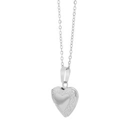 Adelia&acute;s Kette ohne Anh&auml;nger ADELIA&acute;S "Damen Halskette mit Anh&auml;nger &ndash; Medaillon aus Edelstahl", silber, Halsketten, Damen, 48cm, Edelstahl, Geschenkidee: zeitlos und vielseitig
