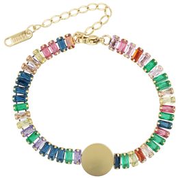 Adelia&acute;s Armband ADELIA&acute;S "Damen Armband aus Edelstahl mit Zirkonia 16,5 cm", gold, Armb&auml;nder, Damen, 16cm, Edelstahl, Armband, Ein Geschenk, das Freude macht