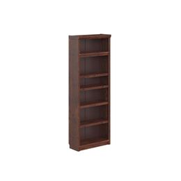 B&uuml;cherregal OTTO HOME "Soeren Regal B/T/H: 80/33,5/220 cm, mit 6 F&auml;chern", dunkelbraun, B:80cm H:220cm T:33,5cm, Massivholz, Regale, B&uuml;cherregal, massive Kiefer, FSC-zertifizier
